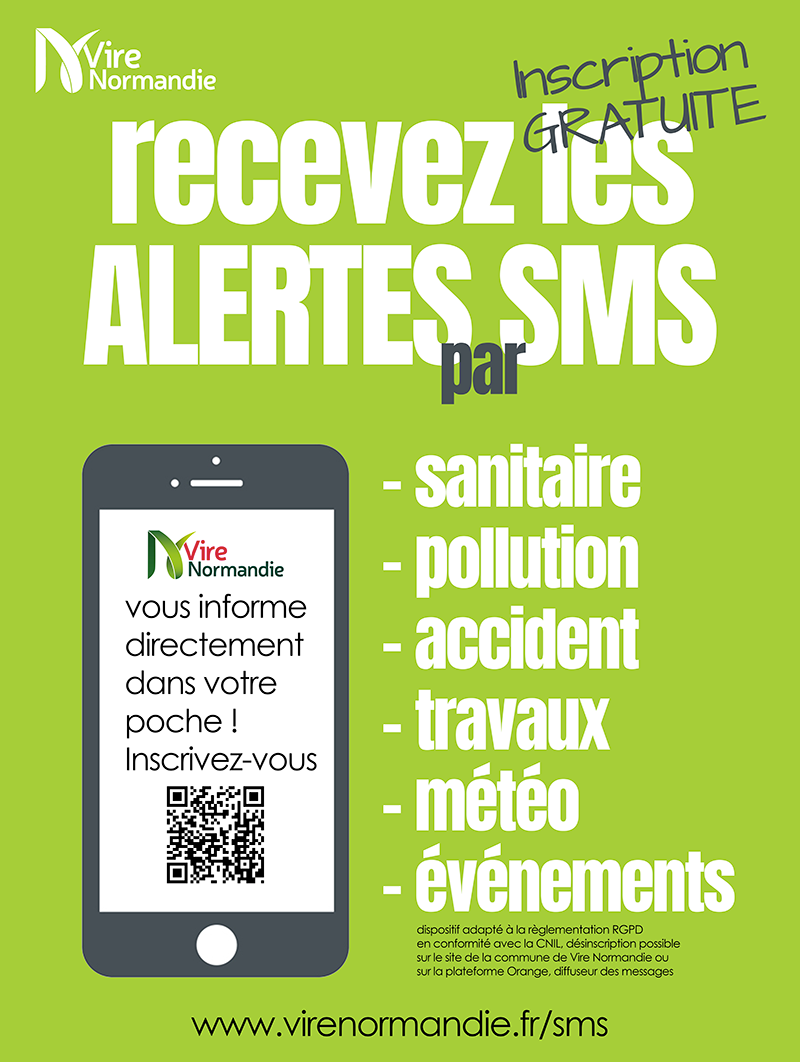 Alertes SMS sur le territoire de Vire Normandie – commune-vaudry.fr