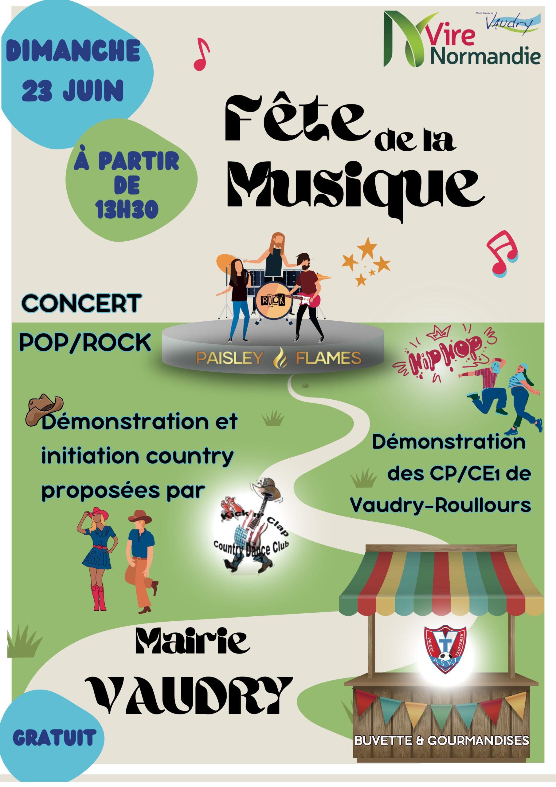 Vaudry fête la musique avec Paisley Flames ! – commune-vaudry.fr